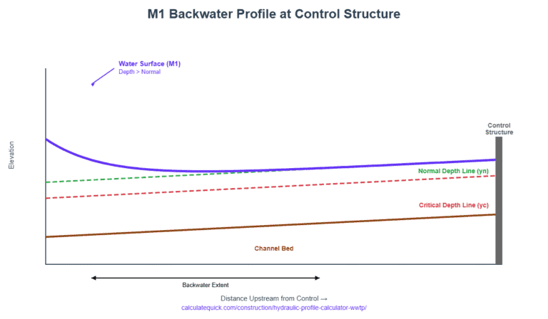 Hydraulic Profile Calculator - Water Surface Analysis Tool